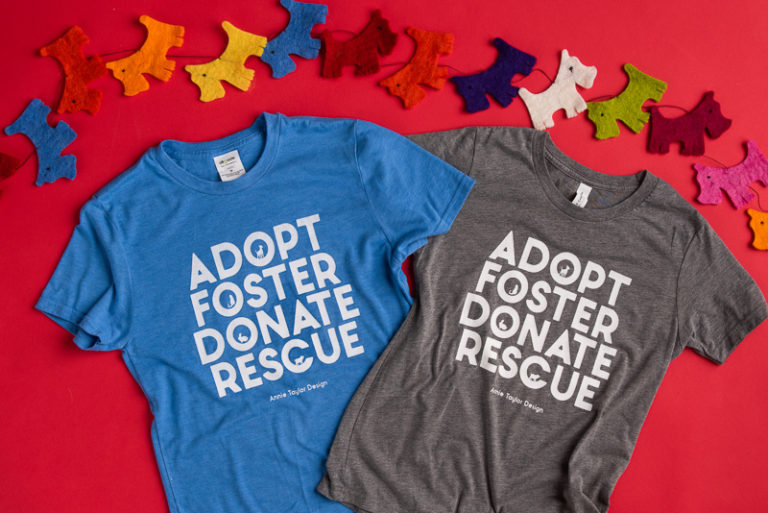 Gift Idea: Adopt Foster Rescue Donate T-Shirt - Daily Dog Tag