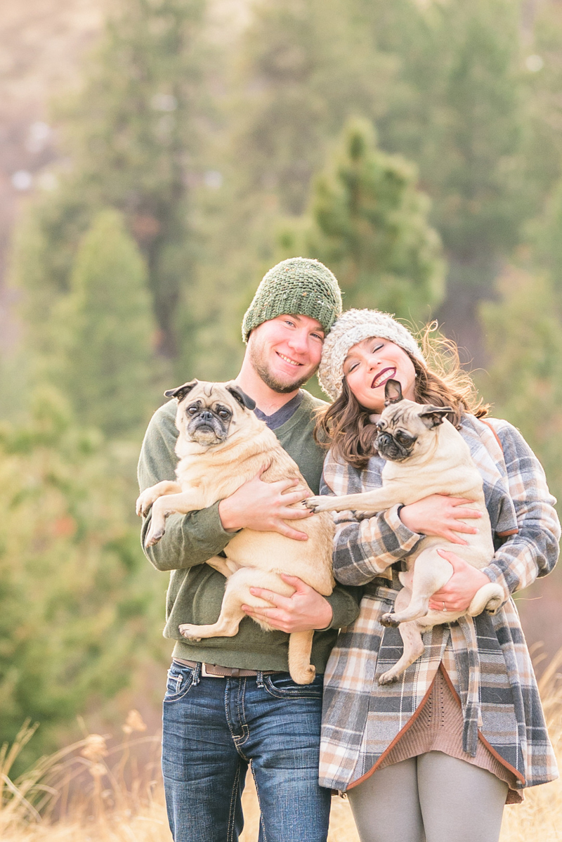 Pug-friendly Engagement Session | Pullman, WA - Daily Dog Tag